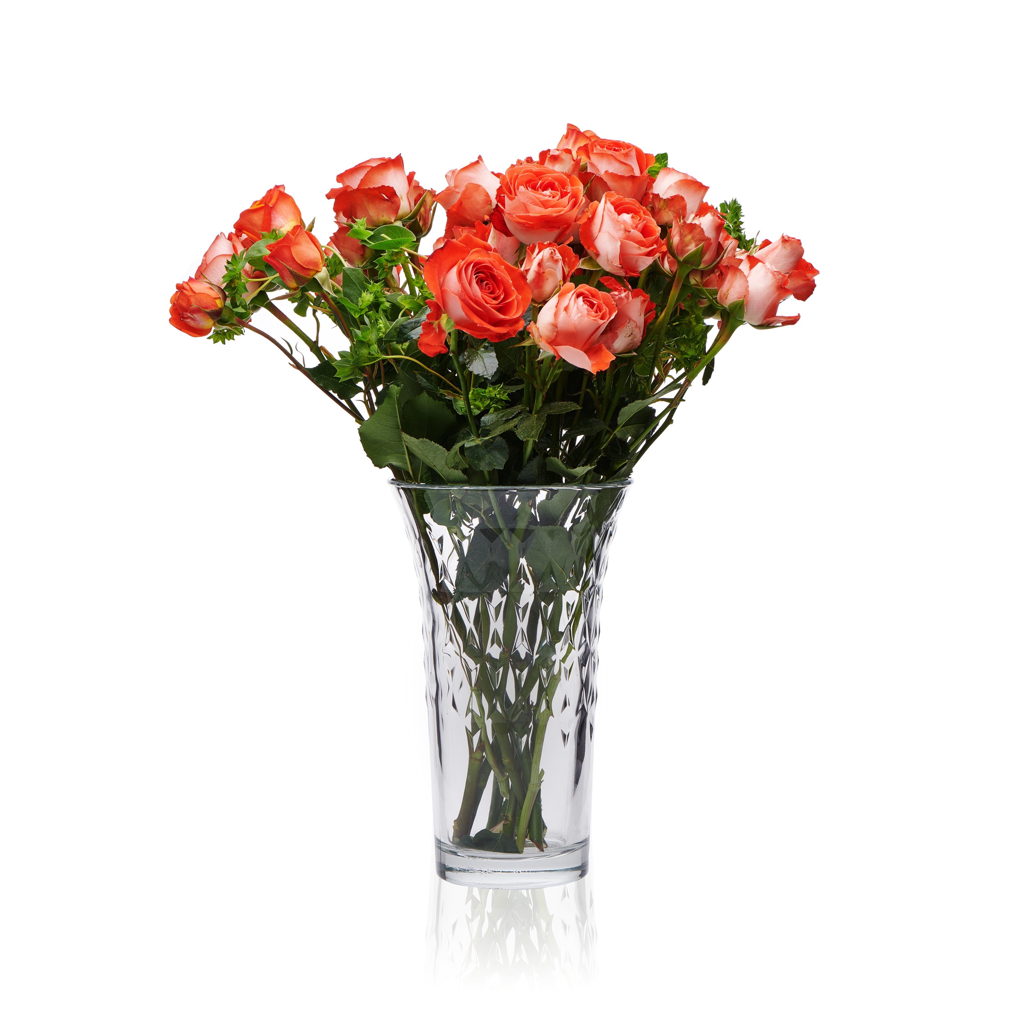 Libbey Harlow 8.9" Glass Vase, 1 Each - Walmart.com