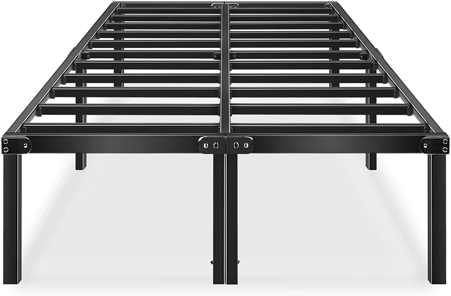 HAAGEEP Full Bed Frame 18'' High No Box Spring Needed Platform Bedframe ...