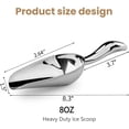 304 Stainless Steel Ice Scoop - 8oz Heavy Duty Ice Shovel for Freezer ...