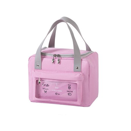 Z Thicker Square Shape Lunch Box Bag With Small Front Pocket For Work ...