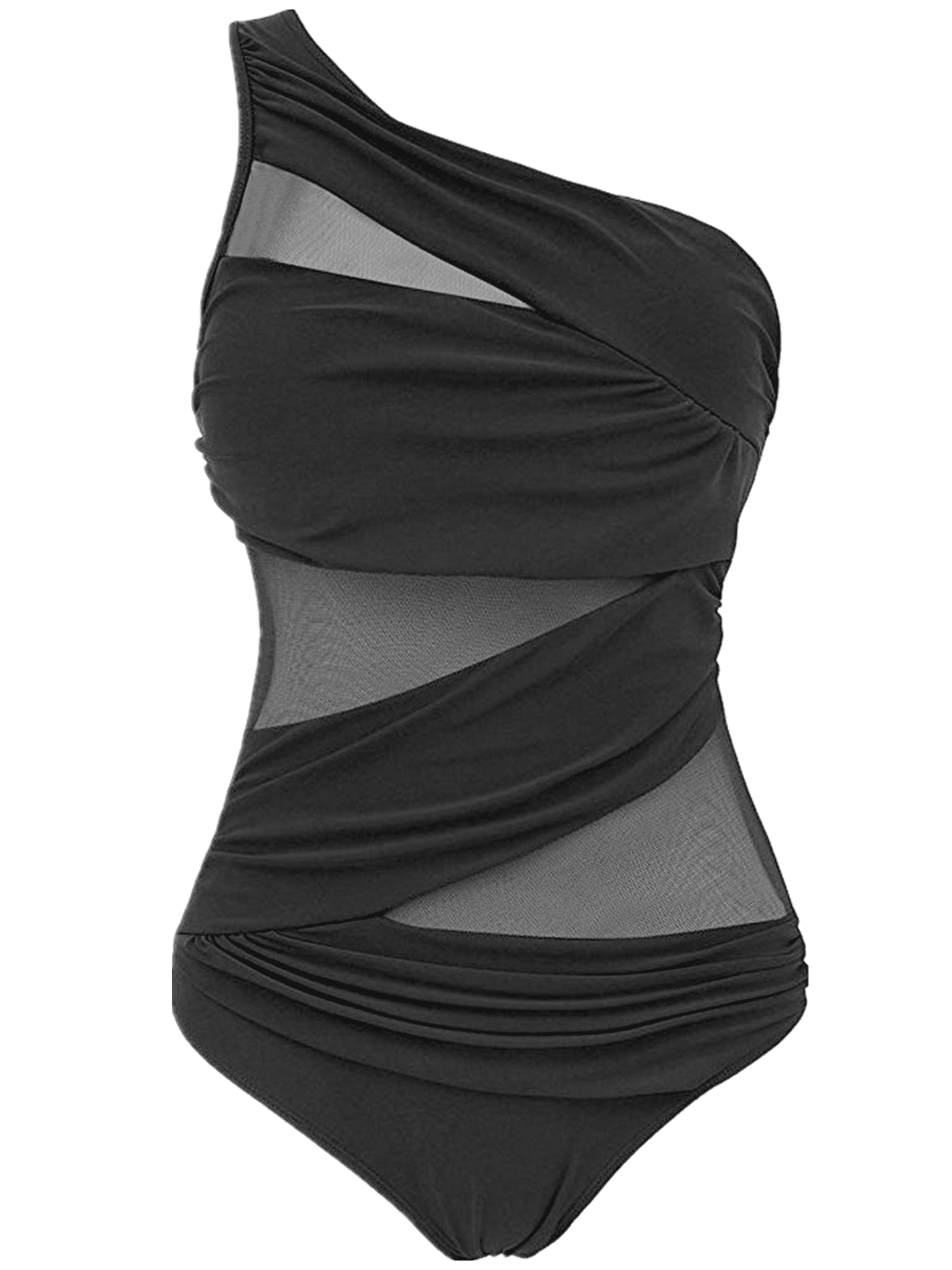 BeQeuewll Women Slant-shoulder Bathing Suit Bikini Beach Suit Plus Size ...