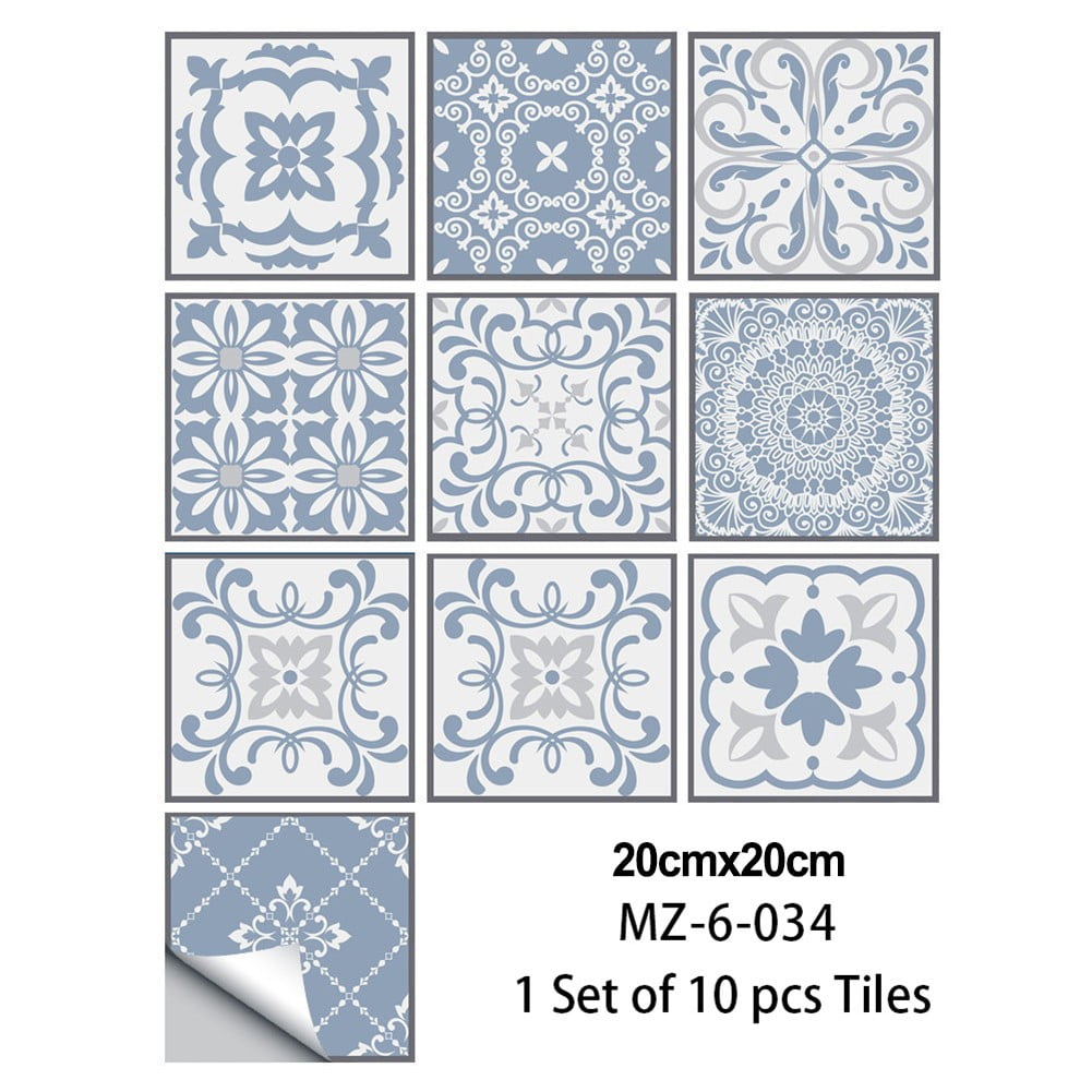 Ana 10x Mosaic Tile Stickers Stick Bathroom Kitchen Home Wall or Floor ...