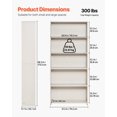 5-Tier Large Bookshelf, 71 Inch Tall Open Wooden Bookcase With ...