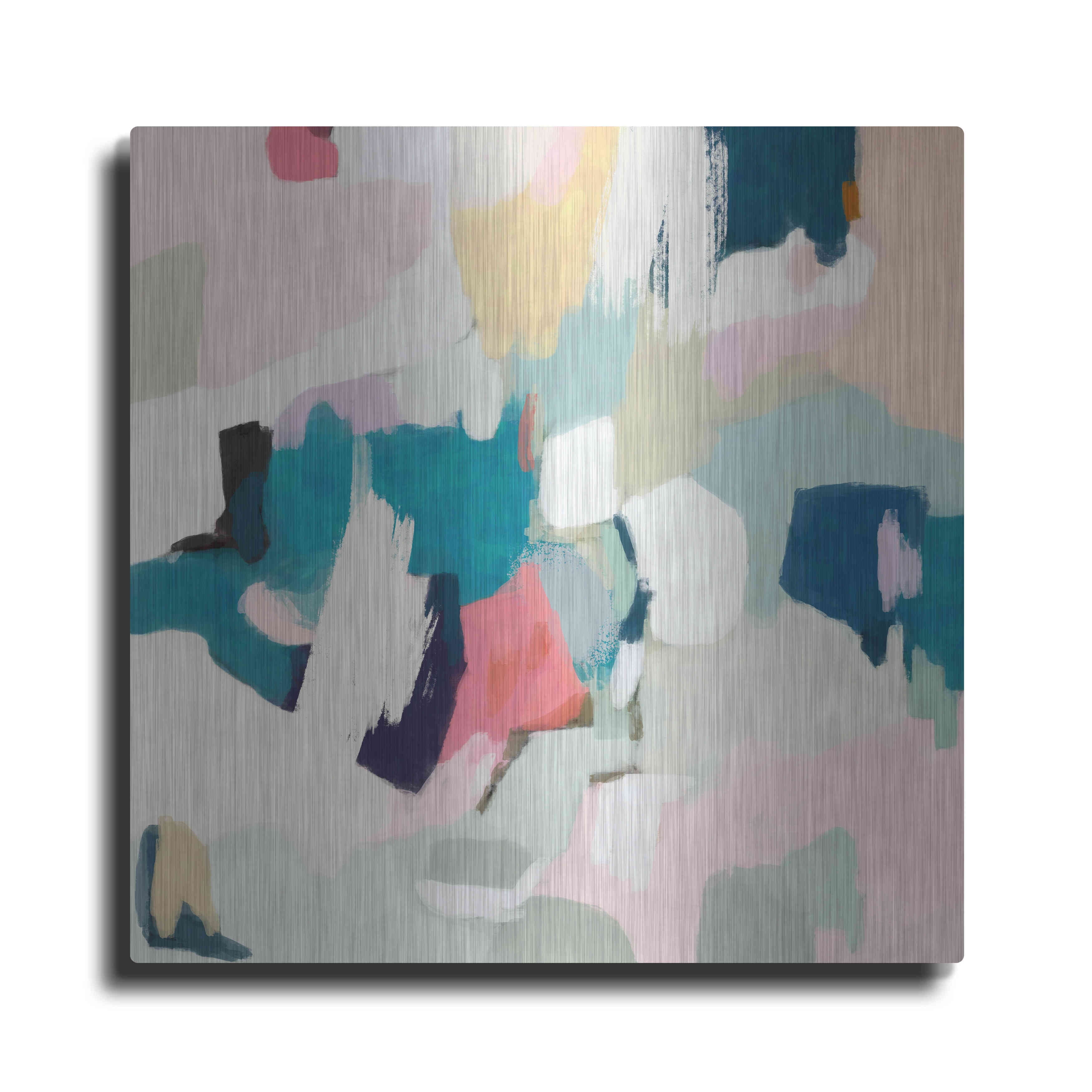 Luxe Metal Art 'Summer Vibes 3' by Christov Art, Metal Wall Art, 24"x24 ...