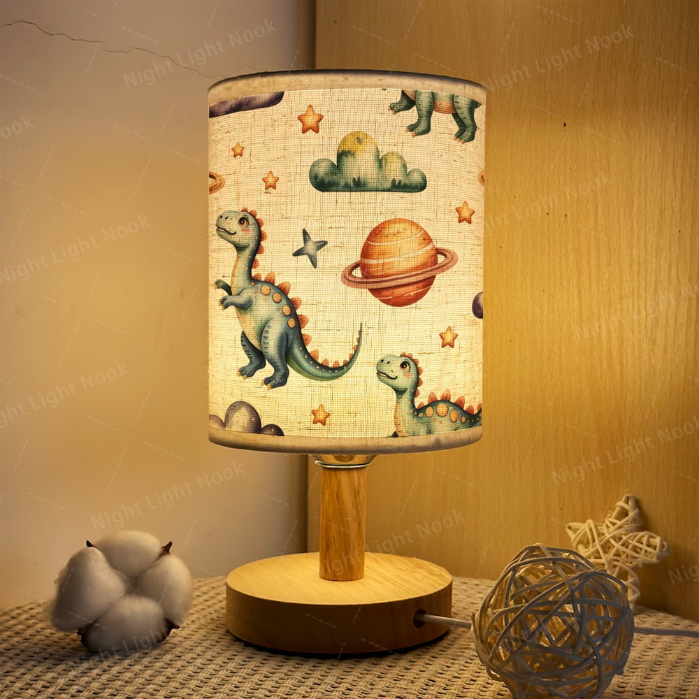 Click here for Unbranded A Modern Table Lamp Featuring A Dinosaur... prices