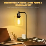 Neoglint Set of 2 Industrial Table Lamps, Black, Touch Control, 3-Way ...