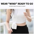 Blukids Portable Fan 4500mAh Rechargeable, Mini Waist Fan With Max 10H ...