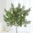 6pc Vinyl Juniper Cedar Greenery Stems - for Winter/Christmas Decor ...
