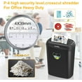 14-Sheet Heavy Duty Paper Shredder for Home & Office, Cross-Cut Credit ...