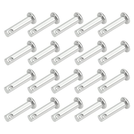 Single Hole Clevis Pins - 5mm x 20mm Flat Head 304 Stainless Steel Link ...