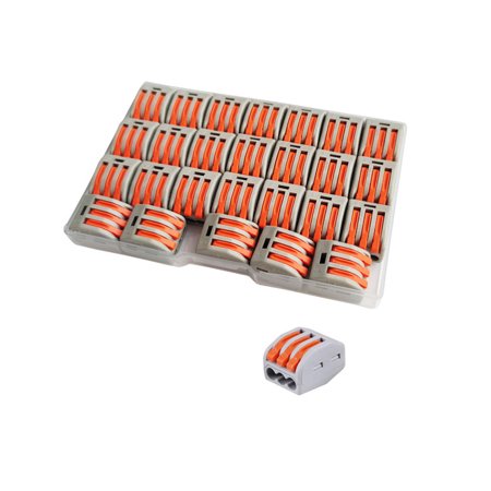 26 Pack Quick Connect Terminals with Lever, Electrical Cable Clamps ...