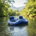 CONCETTA 2 Person Inflatable River Tube Float with Cooler & Enhanced ...