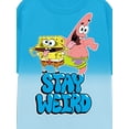 SpongeBob SquarePants Boys' Oversized Graphic Tee with Short Sleeves ...