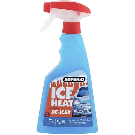 Superio Windshield De-Icer Car Spray Ice Heat Window Defroster 17 Oz ...