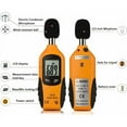 Sound level meter 30-130dBA, professional decibel meter with backlit ...