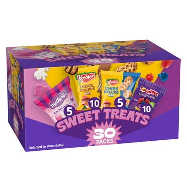 Foxy Fane Deluxe Snack Box - 120ct Assorted Party Fun Grocery Items ...