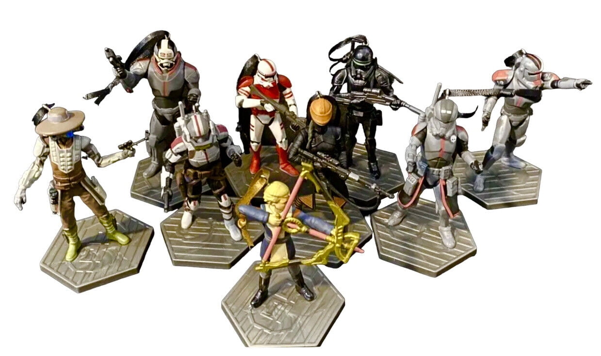 Star Wars Bad Batch Ornament Set 9pc Omega Wrecker Hunter Tech Cad Bane ...