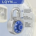Combination Lock, Pack of 24 - Blue, 2 in. Wide, Fixed Three Digital ...