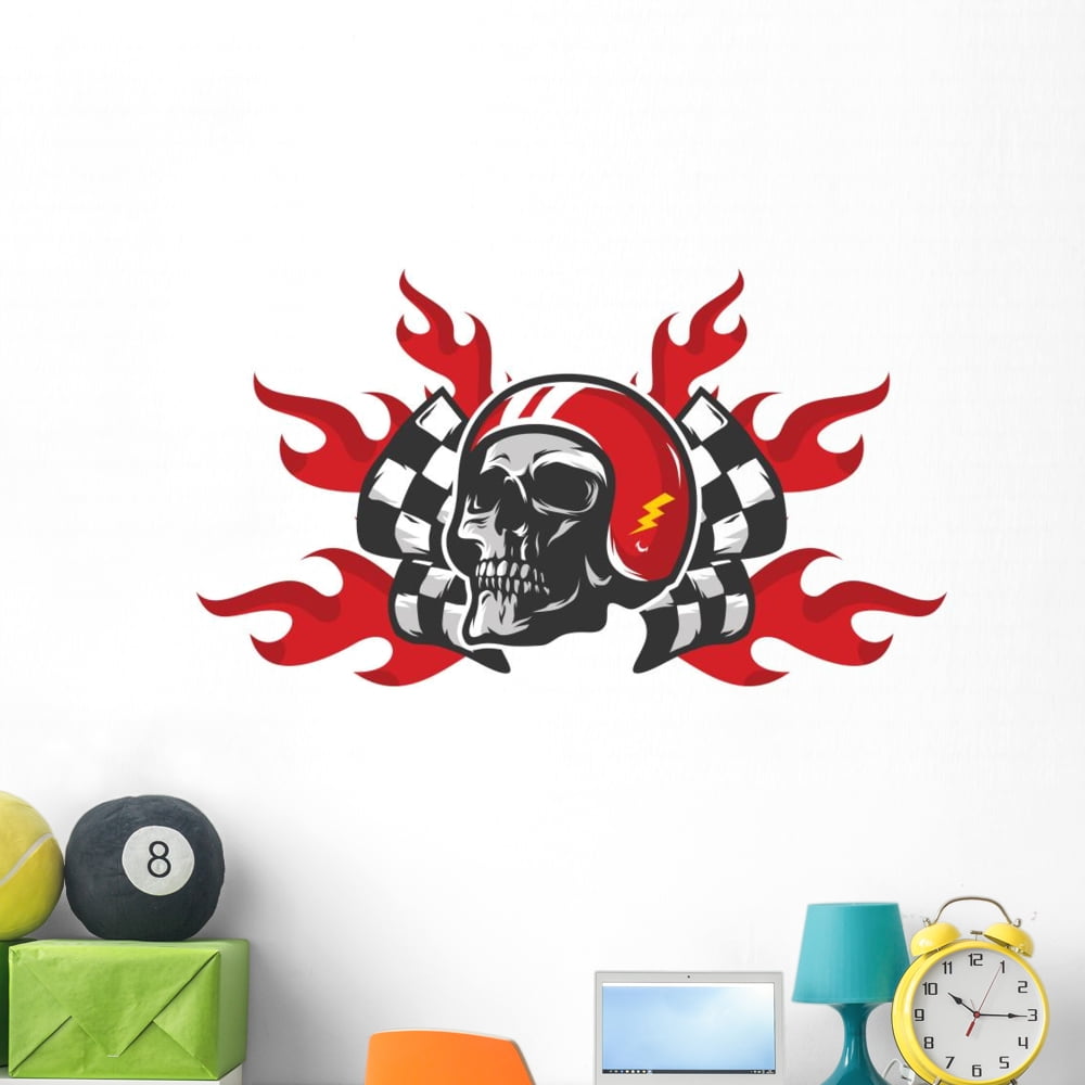 Skull Ghost Road Rider Wall Decal Wallmonkeys Peel and Stick Decals for ...