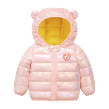 TAIAOJING Baby Girls' Hooded Jacket Winter Cartoon Rabbit Thicken Keep Warm +Bag Windbreaker ...