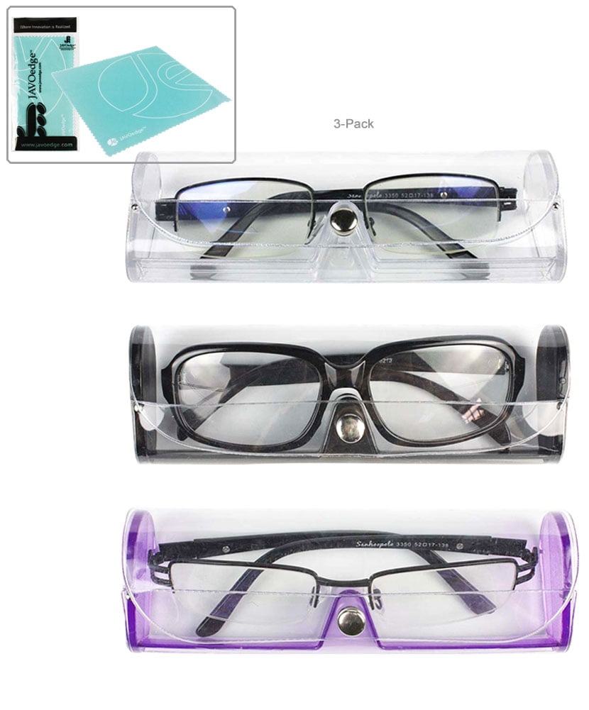 JAVOedge See Through Plastic Eyeglass Reading Glass Case - Walmart.com