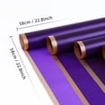 Flower Wrapping Paper Deep Purple 1 Count (Pack of 20) Floral Arranging ...