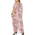 Lenago Womens Plus Size Summer Dresses 2022 Party Boho Print Maxi Long
