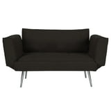 DHP Euro Futon with Magazine Storage, Black - Walmart.com