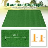 Costway Large 5x4 FT Golf Practice Driving Mat, Indoor/Outdoor ...