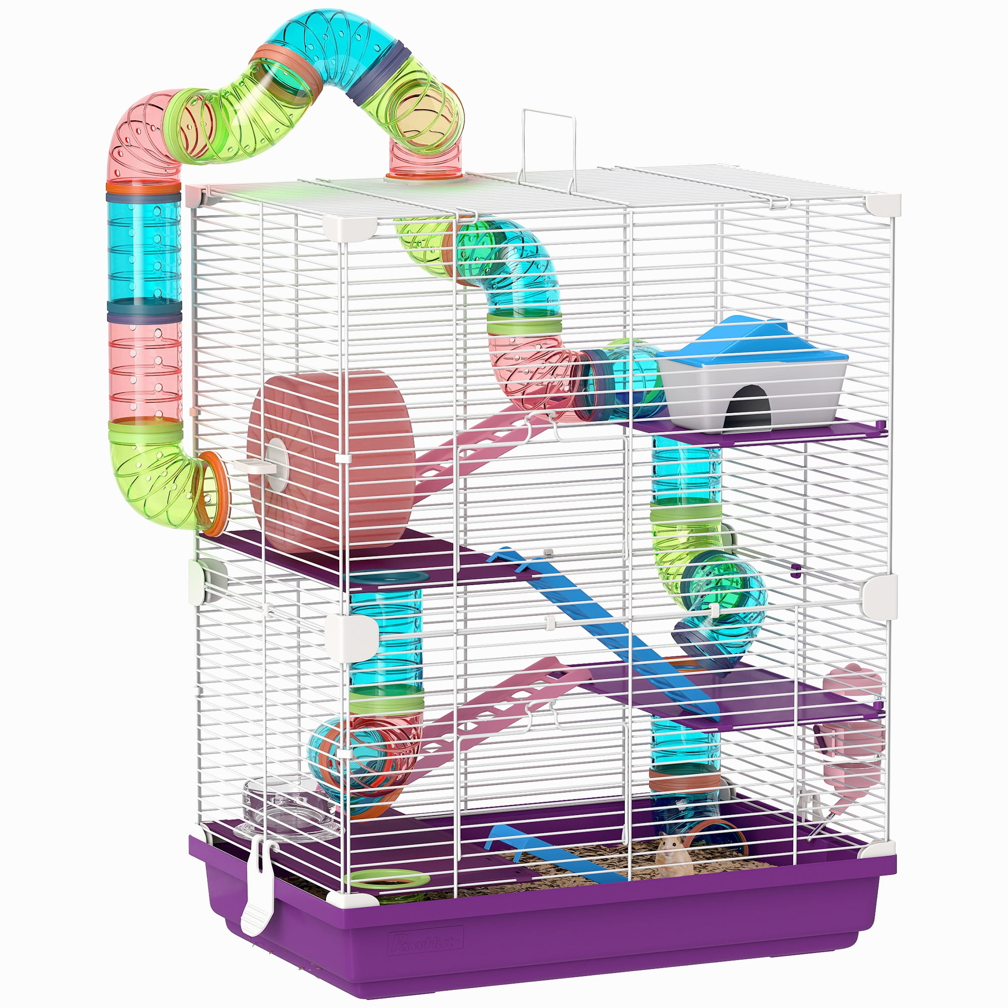 Click here for Pawhut 5 Tiers Hamster Cage  Portable Animal Trave... prices