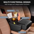 5-in-1 Center Console Cover with Cup Holder & Phone Slot, Armrest ...