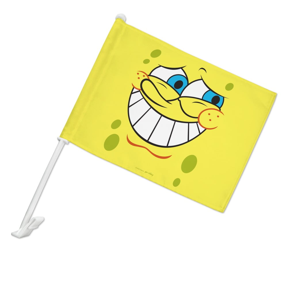 SpongeBob Guilty Face Car Truck Flag with Window Clip On Pole Holder ...
