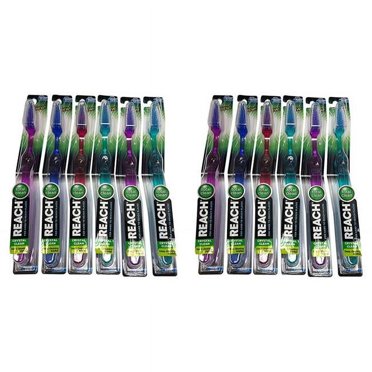 Reach Crystal Clean Firm Adult Toothbrush, 1 Each, Colors May Vary, 6 ...