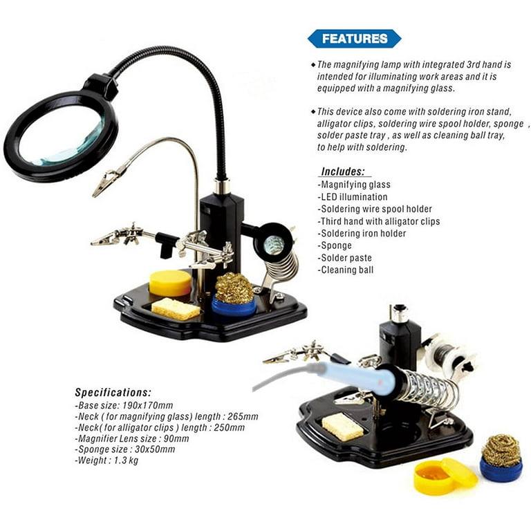 Soldering Station With Alligator Clips