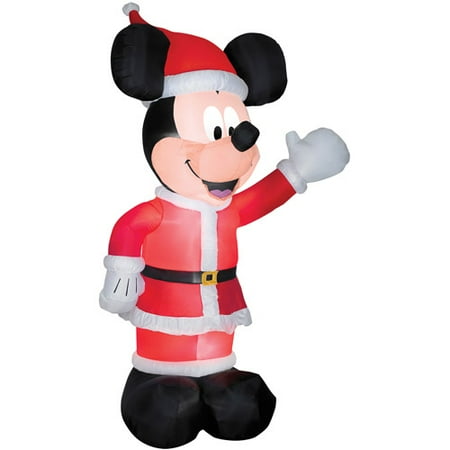 Airblown Christmas Mickey Inflatable - Walmart.com