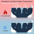 47.24 Inch Large Portable Foldable Bathtub, Hot & Cold Ice Bath Tub for ...