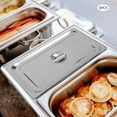 6 PACK 1/1 Size Stainless Steel W/ LID Steam Buffet Prep Table Food ...