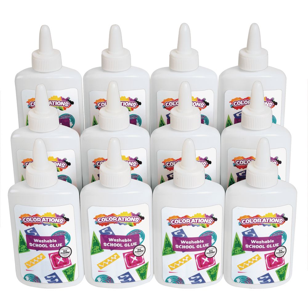 Colorations[r] Washable School Glue, 4 oz. - Set of 12 - Walmart.com
