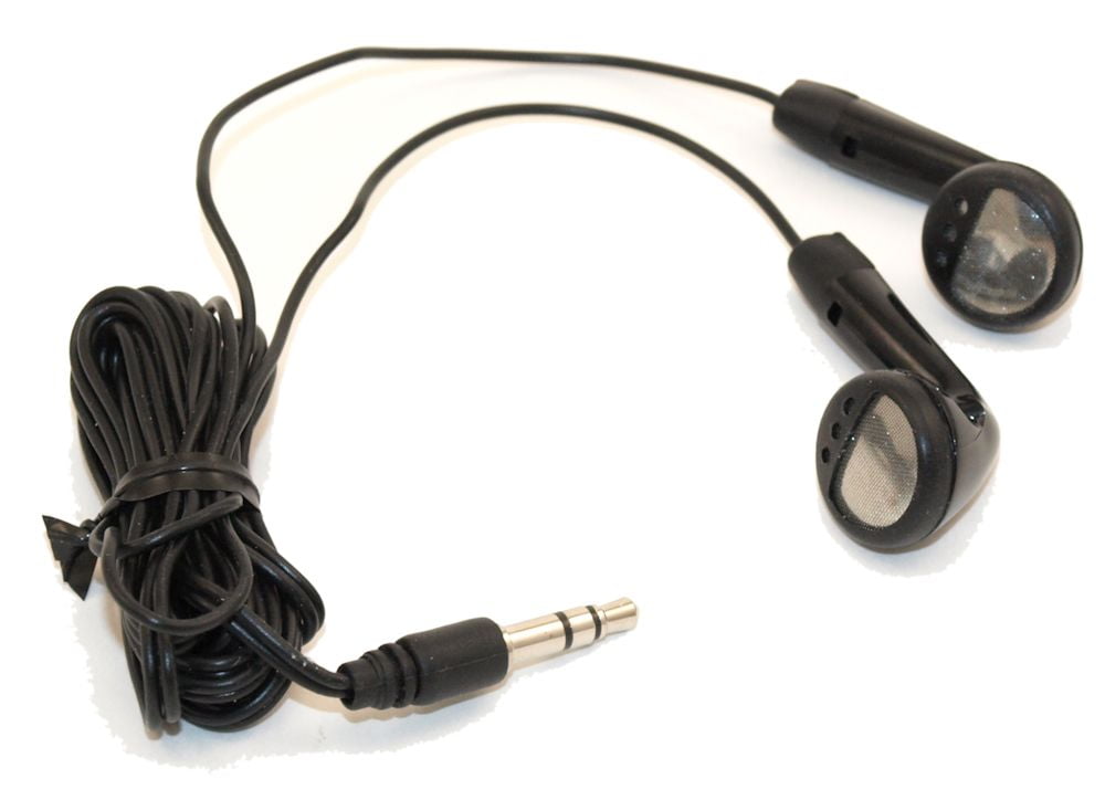 Premium Earbud Headphones, 3.5mm Stereo Connector by KOSS, Black ...