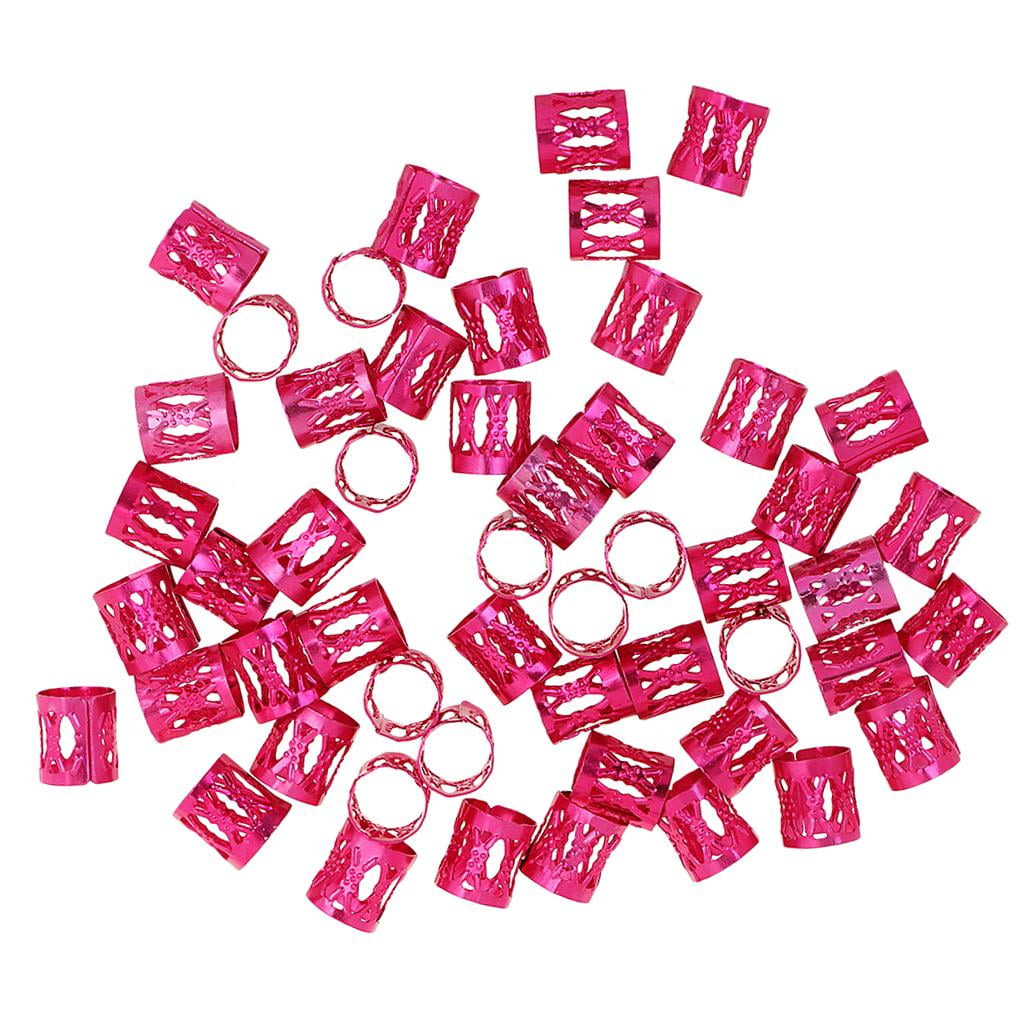 Of 50 Hair Jewelry Dreadlocks Braid Rings Adjustable Metal s Beads ...