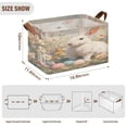 1PCS Fabric Storage Baskets with Iron Frame Foldable Storage Bins with ...