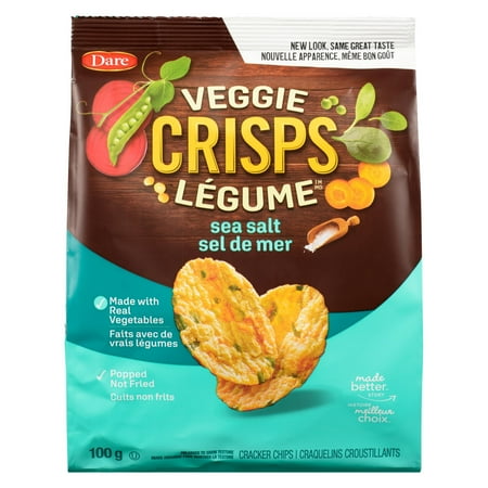 Dare Veggie Crisps Sea Salt Cracker Chips, 100 g - Walmart.ca
