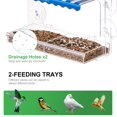 Window Bird Feeder for Outdoor, Clear Bird Feeder for Window Viewing ...
