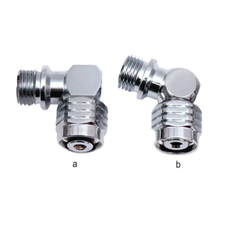 90/110 Degree Swivel Hose Fitting Adapter Low High Pressure Joint Dive ...