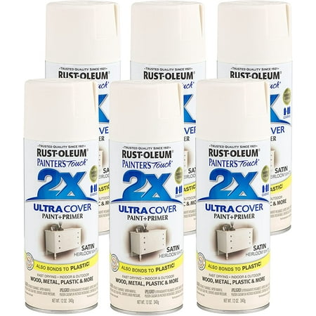 Rust-Oleum 249076-6 PK Painter's Touch 2X Ultra Cover, 6 Pack, Satin ...