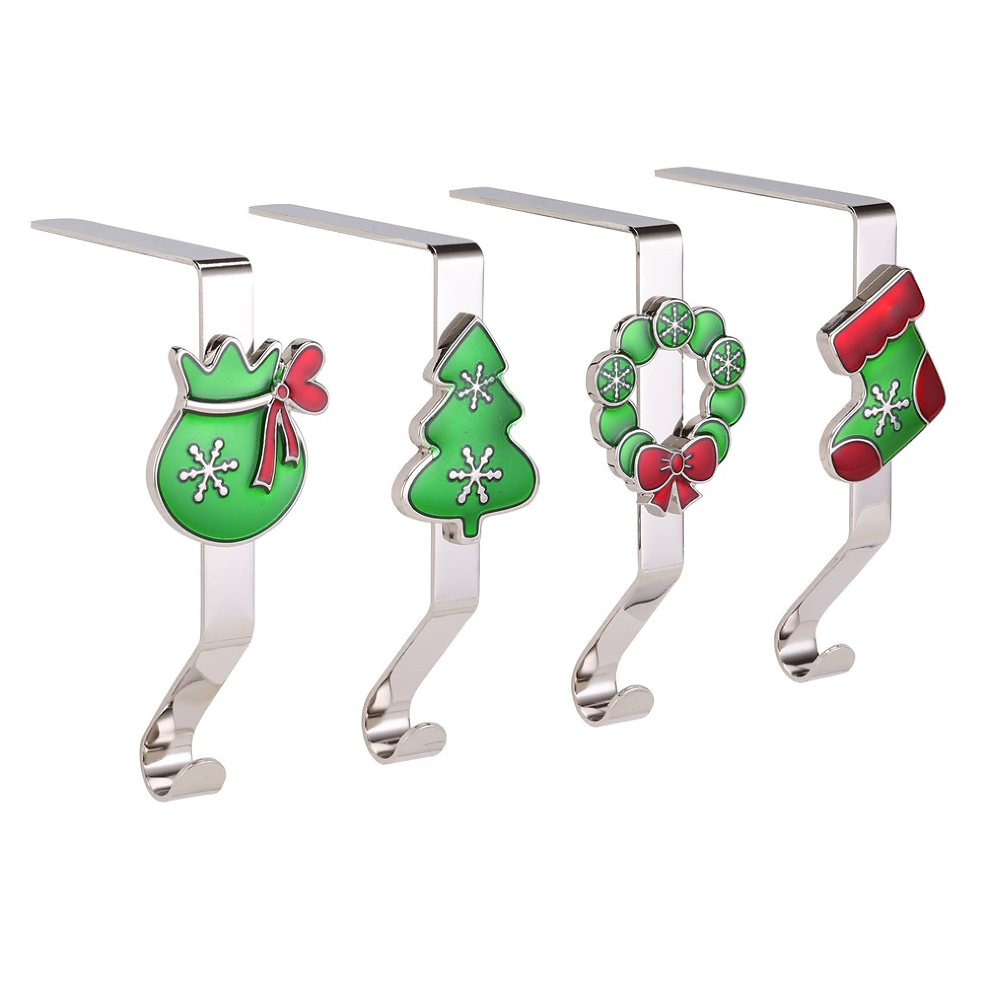 Lightweight Stocking Hangers for Mantel Fireplace Christmas Stocking ...