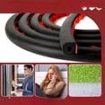 26Feet D Shape EPDM Foam Rubber Seal with Tape, 1/2”W Self-Adhesive ...