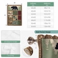 Boho Bear Deer Tie Up Curtains for Window, Thermal Insulated Balloon ...