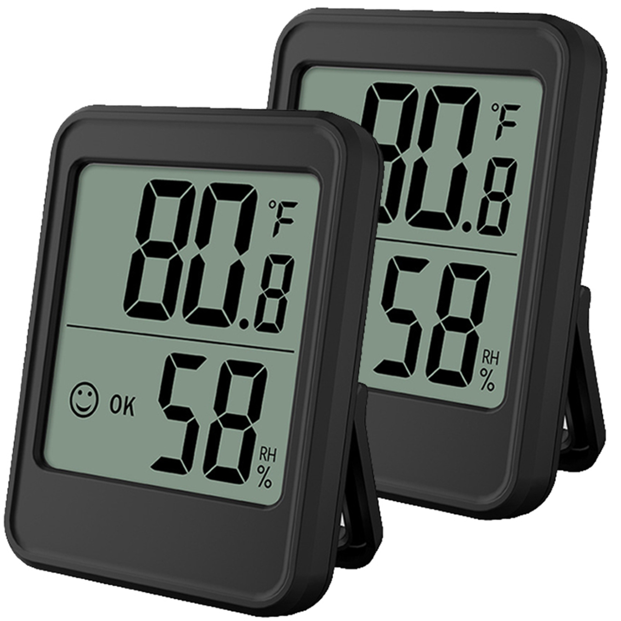 Elbourn Wireless Digital Thermometer Humidity Meter 2 in 1 for Indoor ...