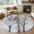 Boho Grey Tree Large Area Rugs for Bedroom Living Room, Soft Non Slip ...